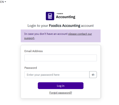 Login to Foodics Accounting – Foodics - Help Center