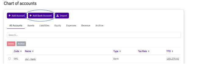 Chart of Accounts (Adding Bank Account) – Foodics - Help Center