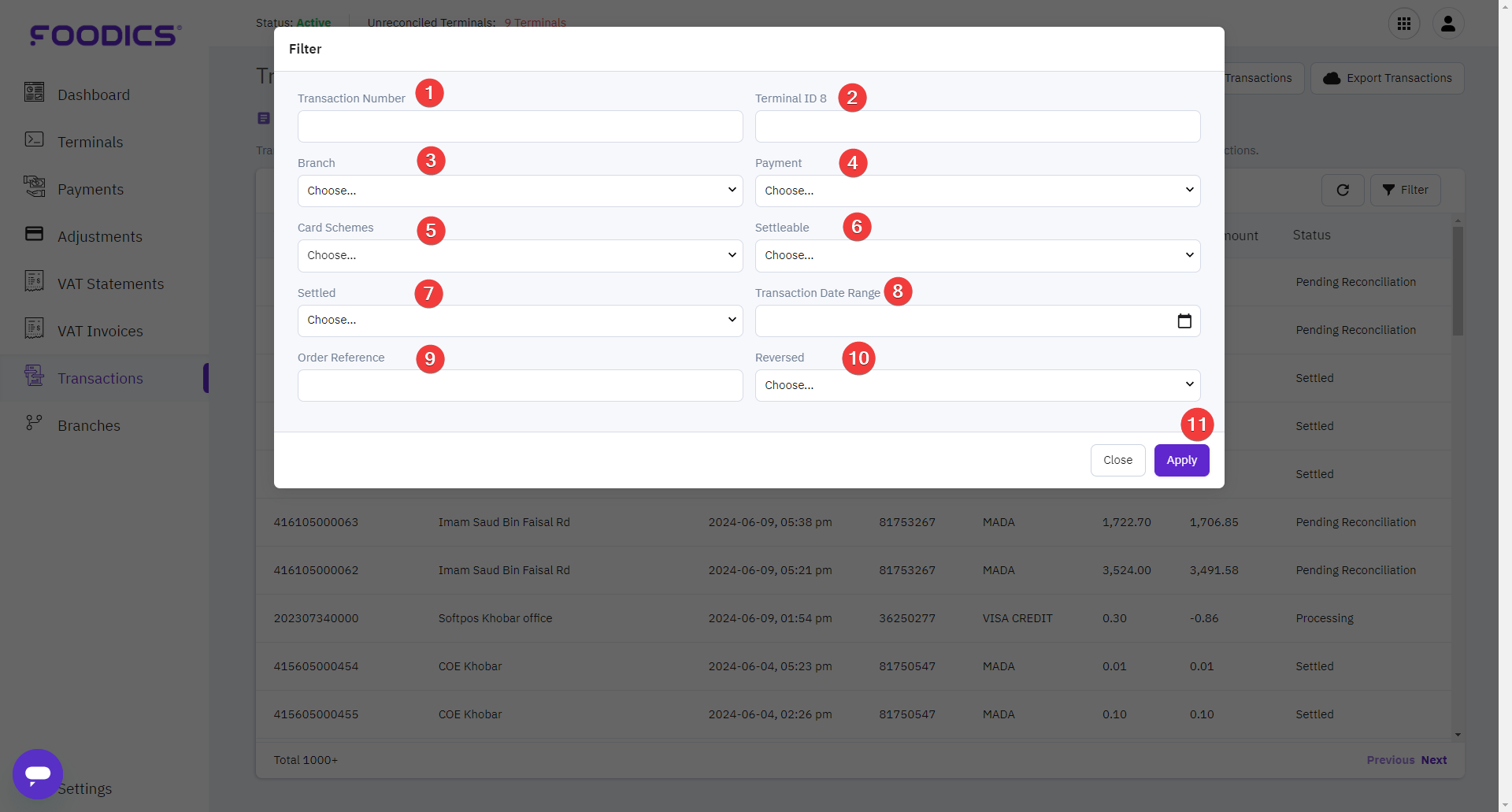 Transactions – Foodics - Help Center
