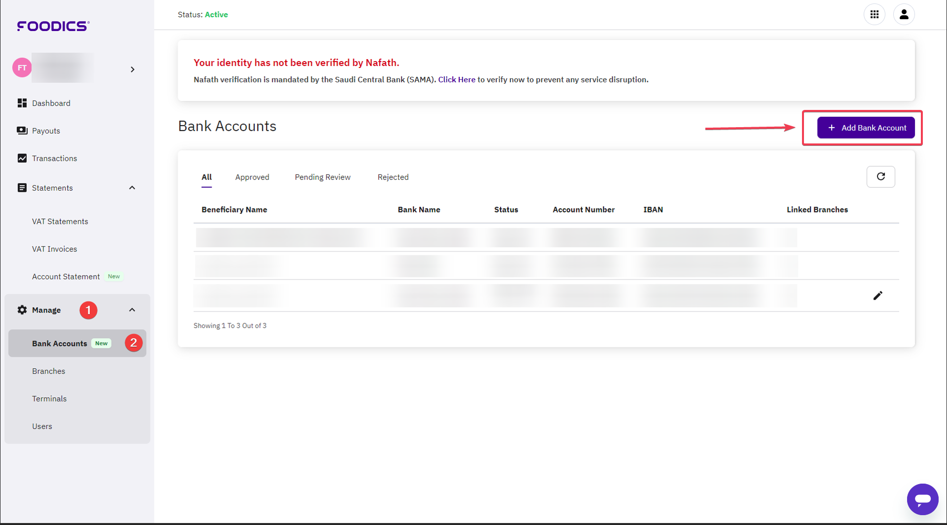 Adding & Modifying Bank Accounts for Foodics Pay – Foodics - Help Center