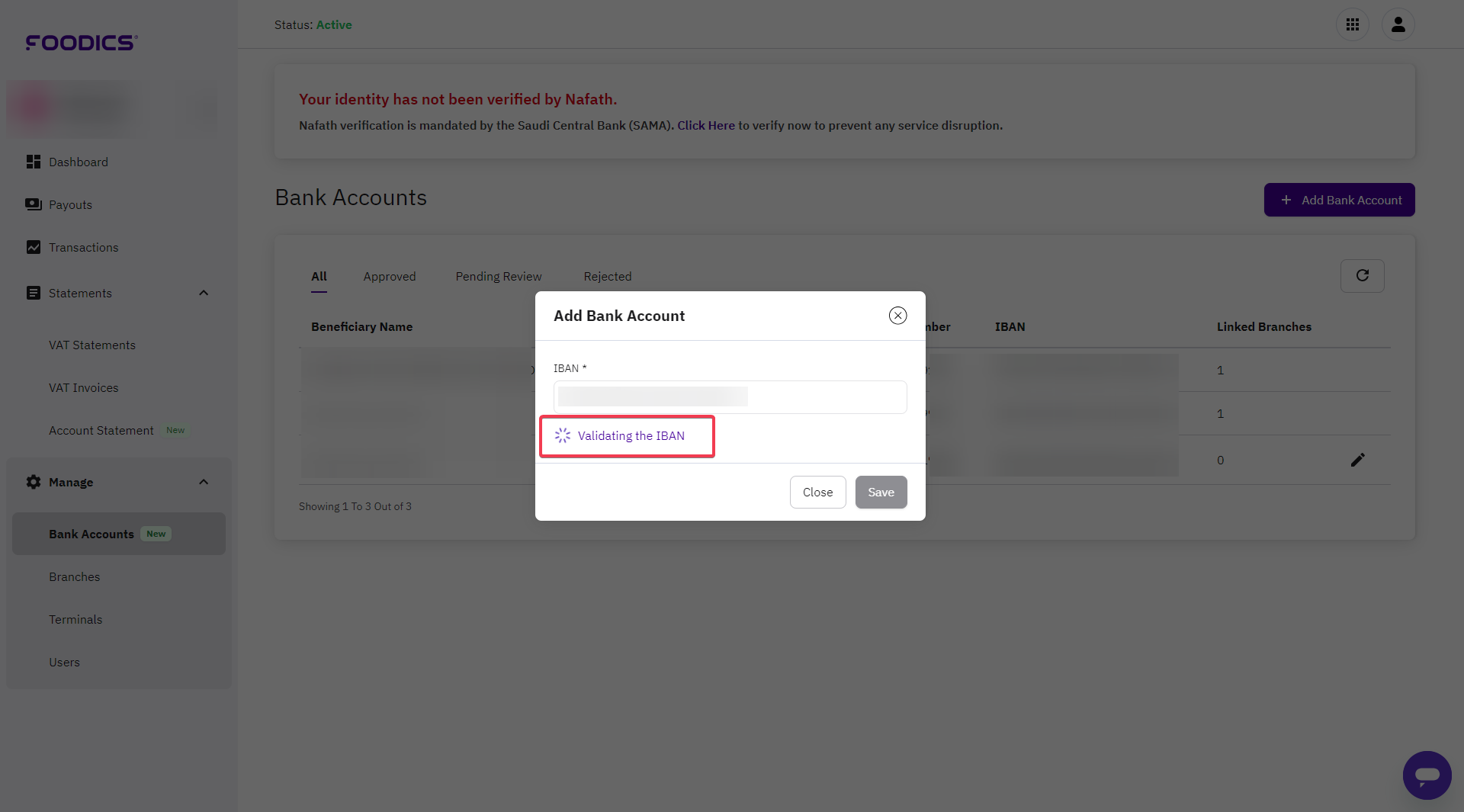 Adding & Modifying Bank Accounts for Foodics Pay – Foodics - Help Center