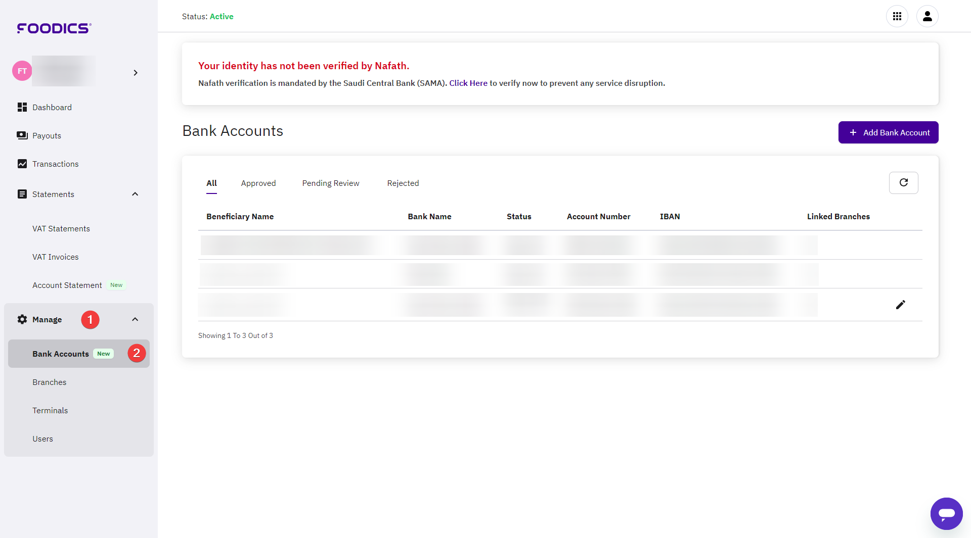 Adding & Modifying Bank Accounts for Foodics Pay – Foodics - Help Center