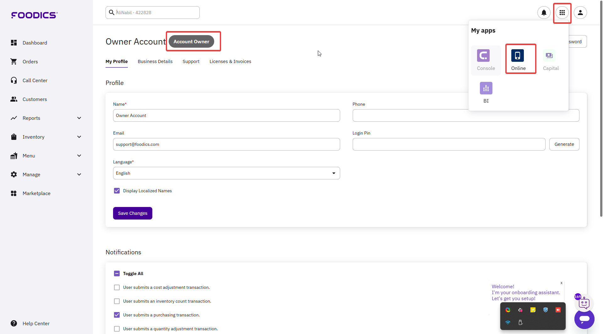 Foodics Online Website Configuration – Foodics - Help Center