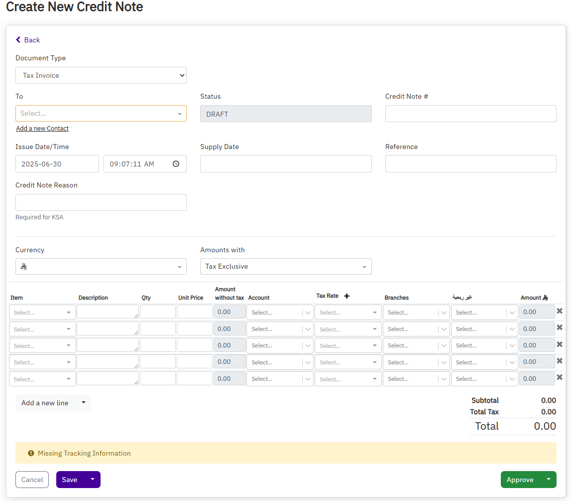 How to Credit Note Sales Invoices in Foodics Accounting – Foodics ...