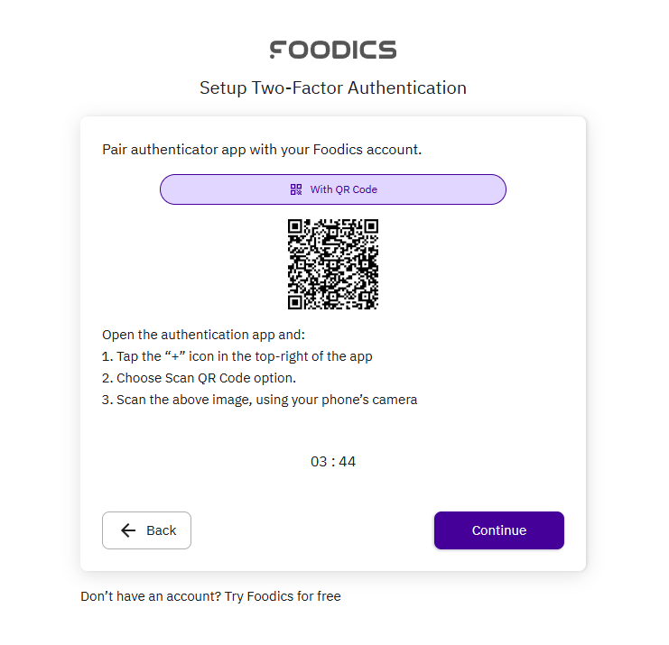How to enable Two-Factor Authentication for your Foodics Console ...