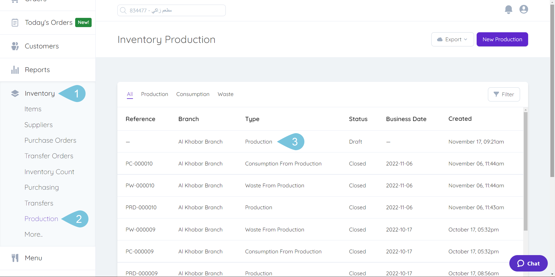 Deleting Production Transactions Permanently – Foodics - Help Center Deleting Production Transactions Permanently – Foodics - Help Center