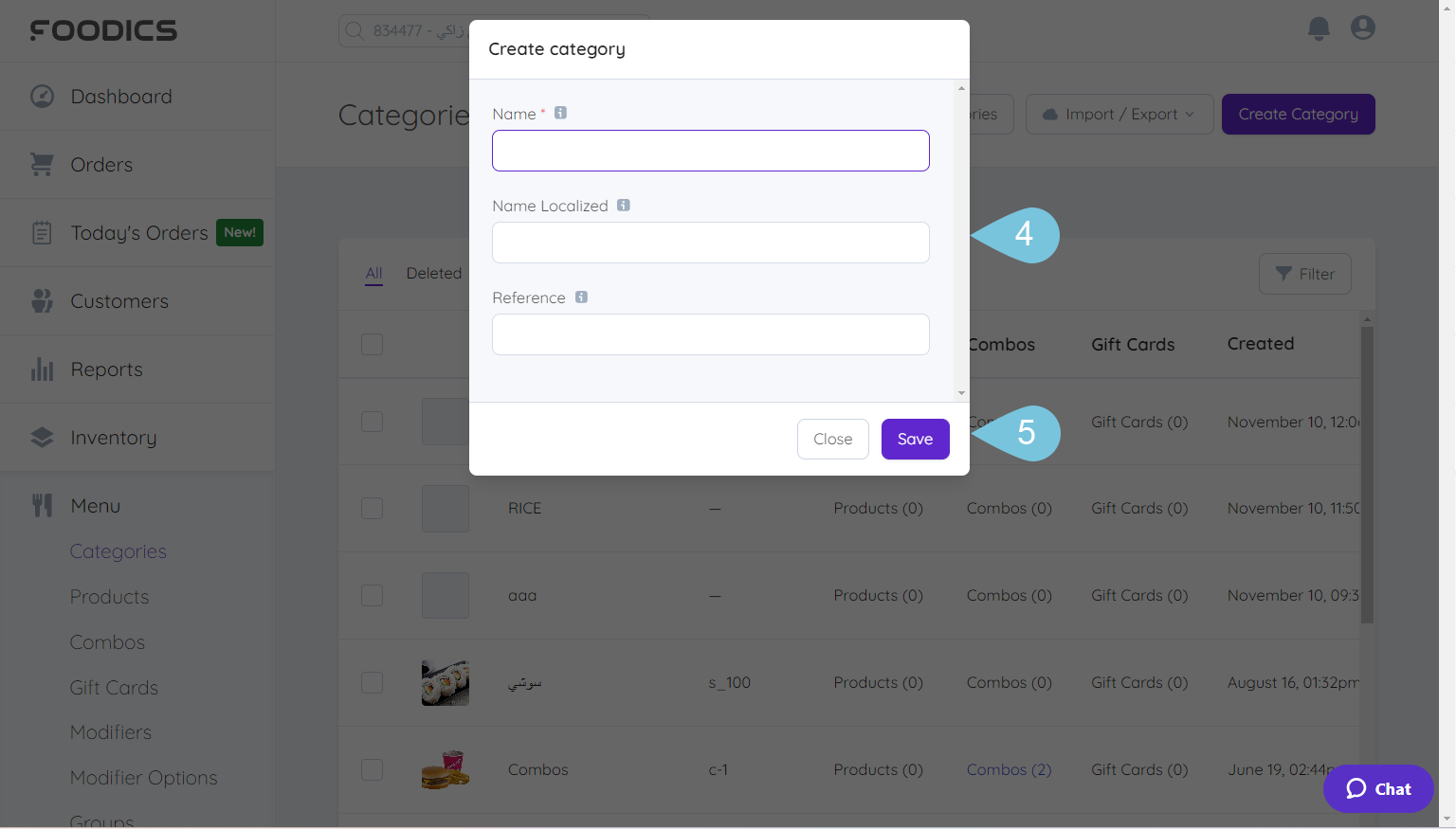 Creating Categories – Foodics - Help Center