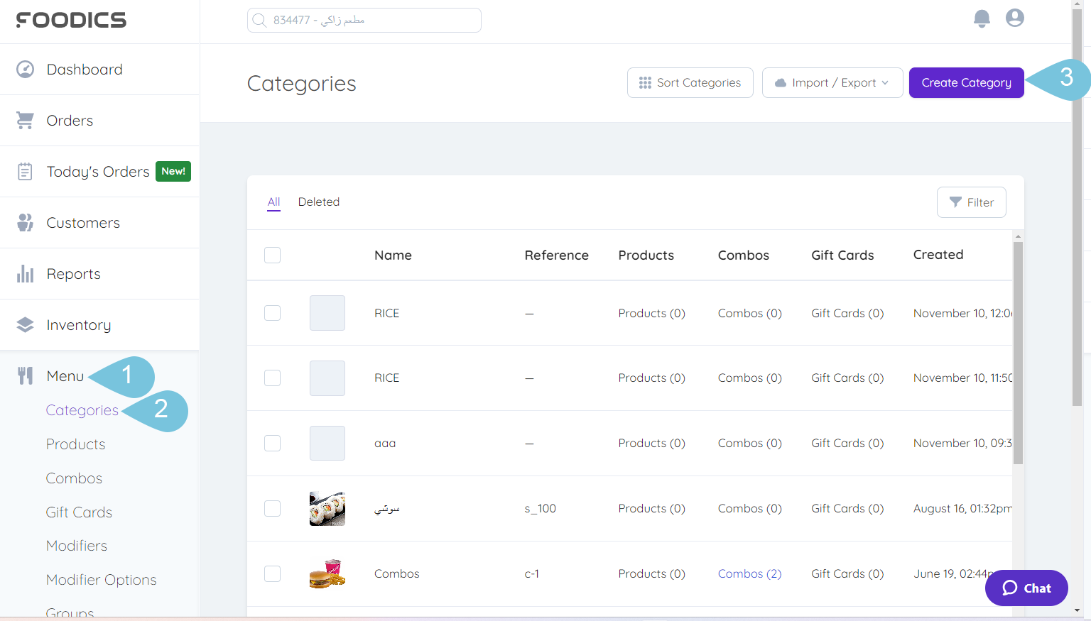 Creating Categories – Foodics - Help Center