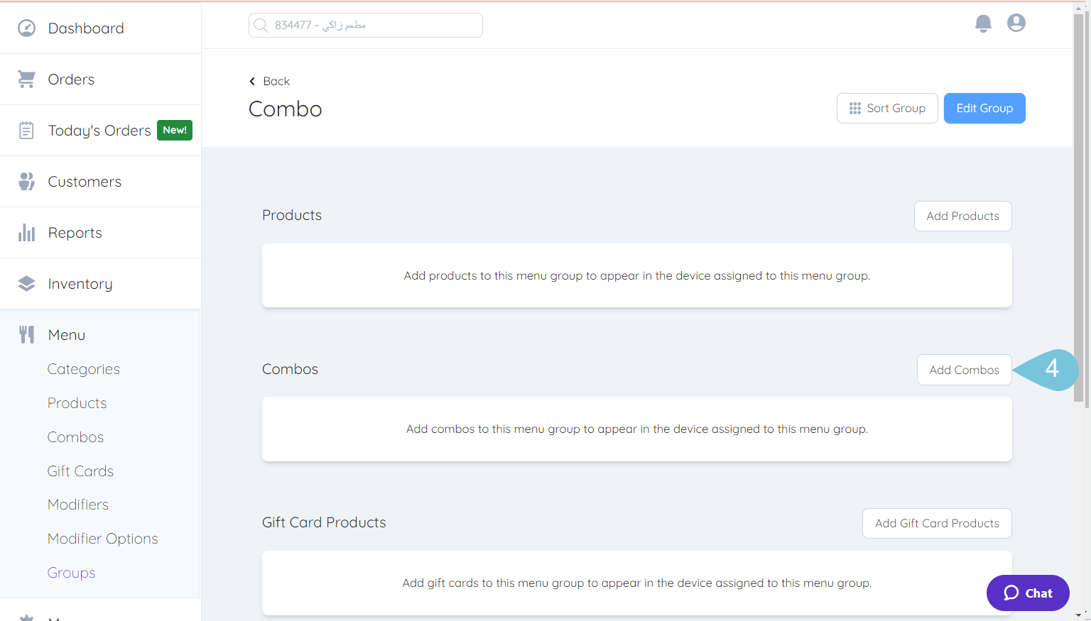 Adding Combos to Groups – Foodics - Help Center