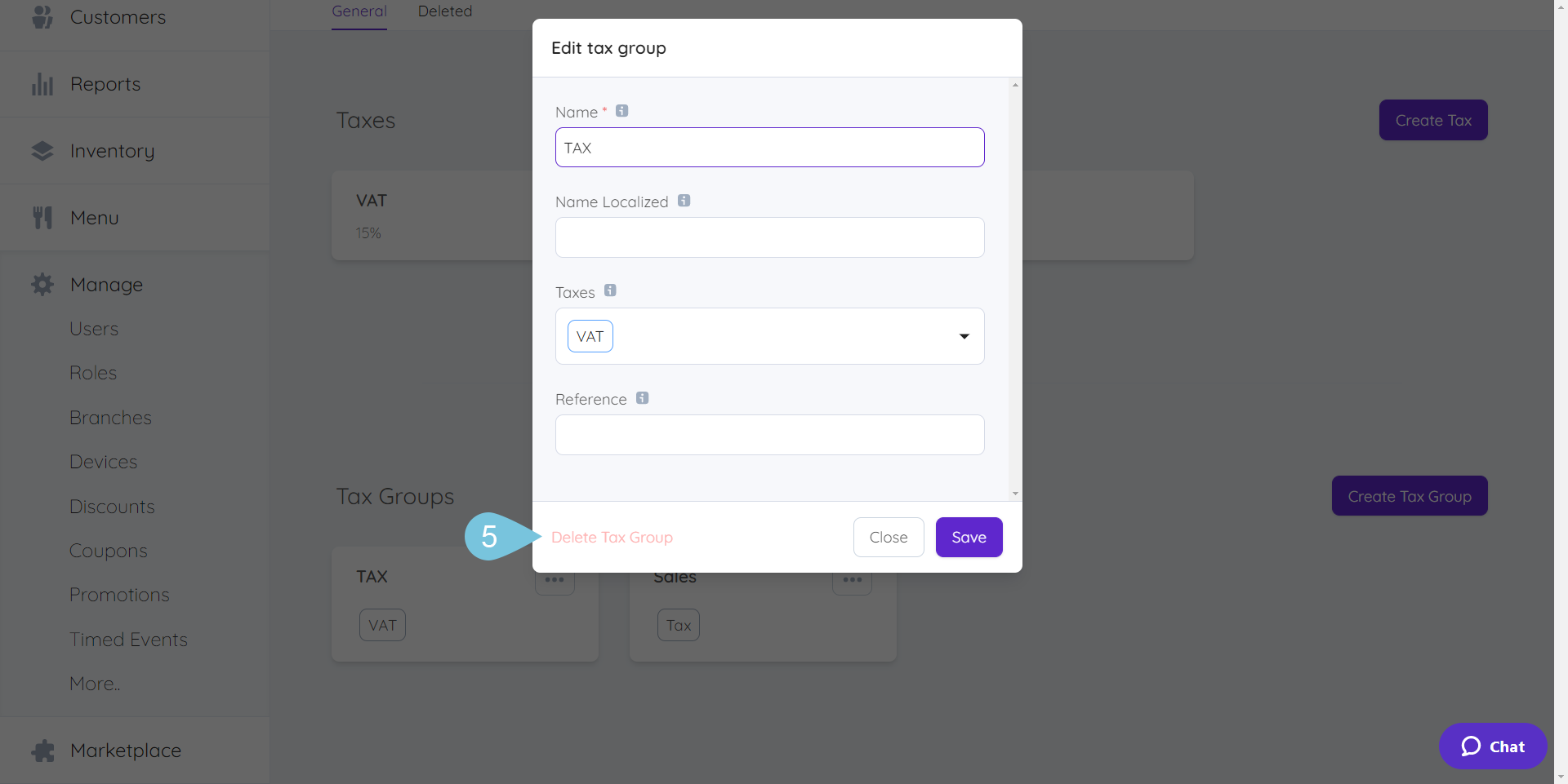 Deleting Tax Groups – Foodics - Help Center Deleting Tax Groups – Foodics - Help Center