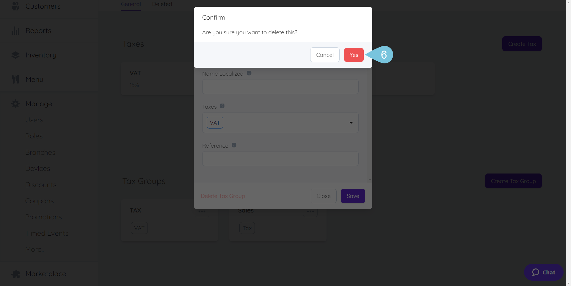 Deleting Tax Groups – Foodics - Help Center Deleting Tax Groups – Foodics - Help Center