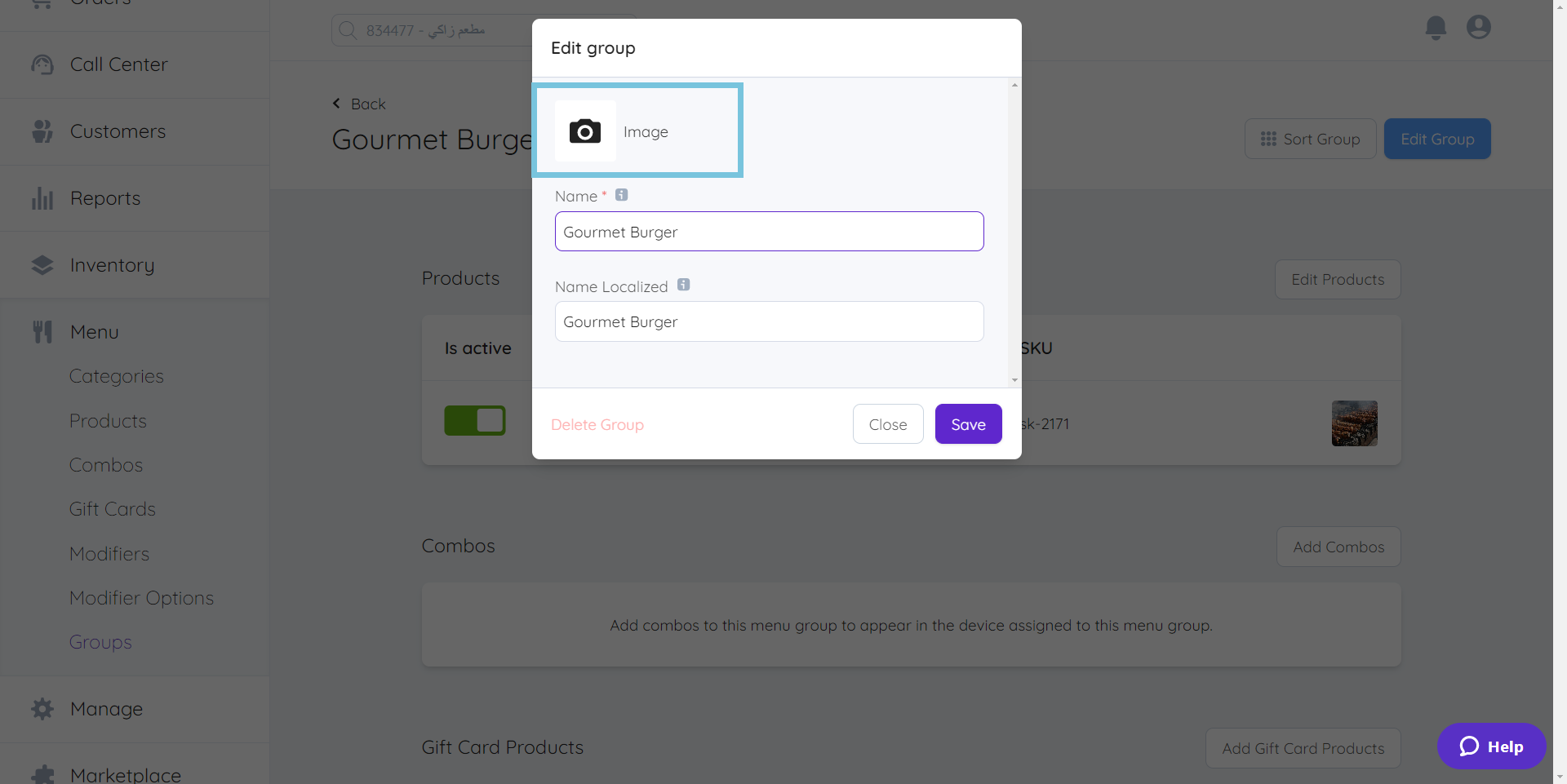 How To Create A New Menu Group Foodics Help Center