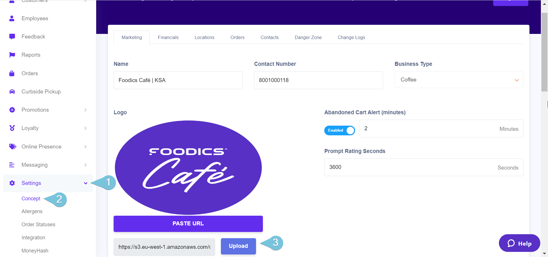 Uploading Your Logo – Foodics - Help Center