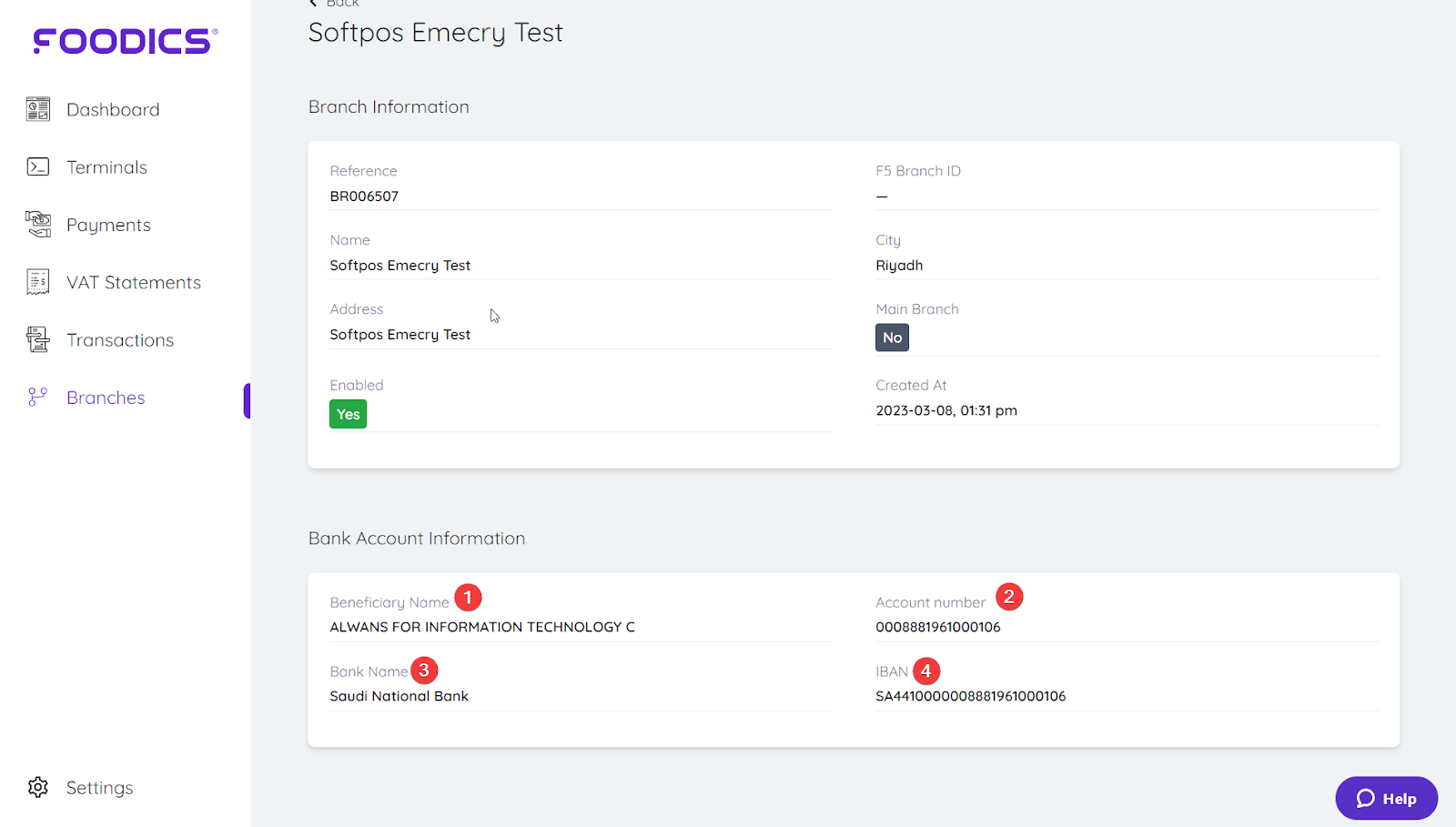 Foodics Pay Branches – Foodics - Help Center