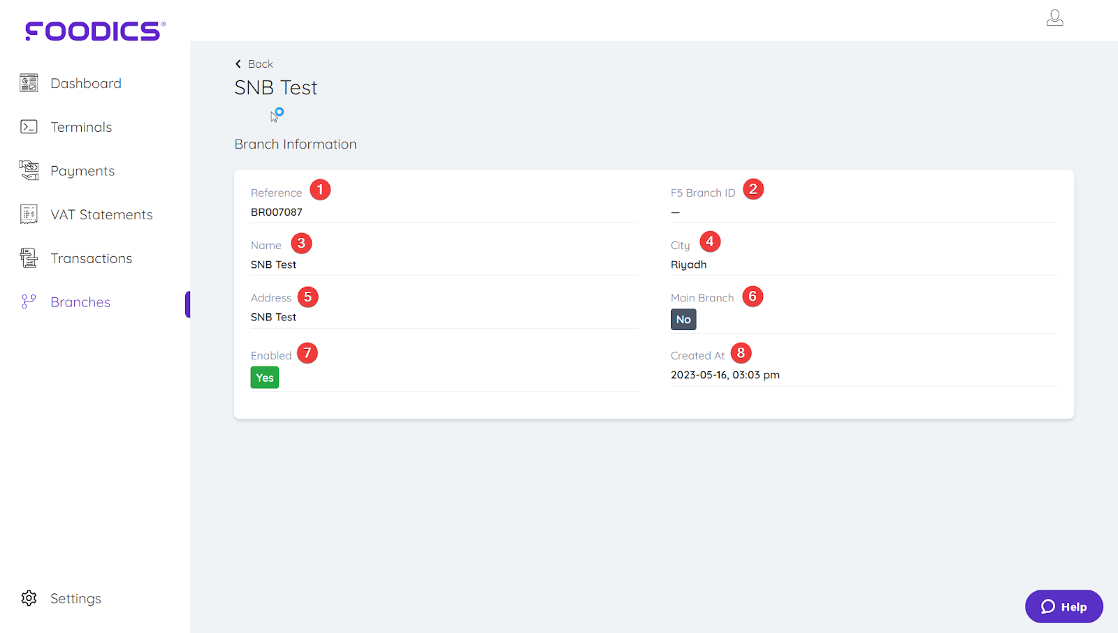 Foodics Pay Branches – Foodics - Help Center